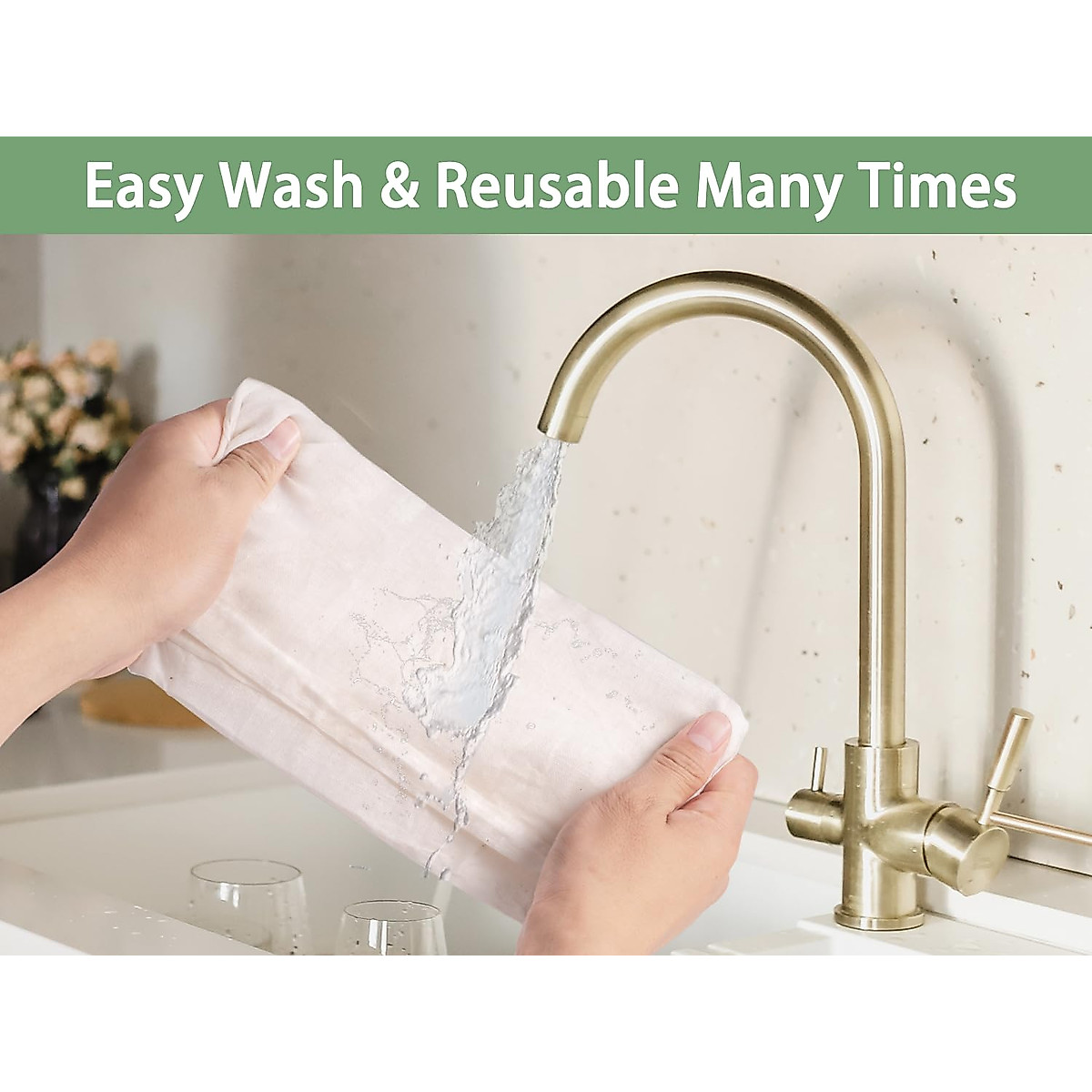 Olicity Cheese Cloths, Grade 90, 45 Sq Feet, Reusable Cheese Cloth with Closed Edges Unbleached Cotton Cheesecloth for Straining, Fine Mesh Fabric Muslin Cloth for Cooking, Baking, Milk,Crafts-5 Yards