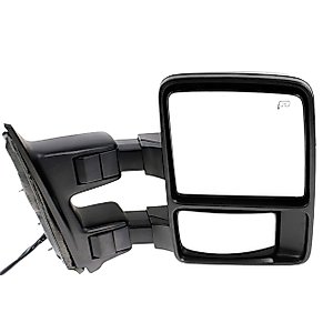 Kool Vue Passenger Side Power Heated Towing Mirror for Ford F-250 F-350 Super Duty F-450 Super Duty 2011-2012 Power Fold With Signal Light; Without Memory Auto Extend Textured