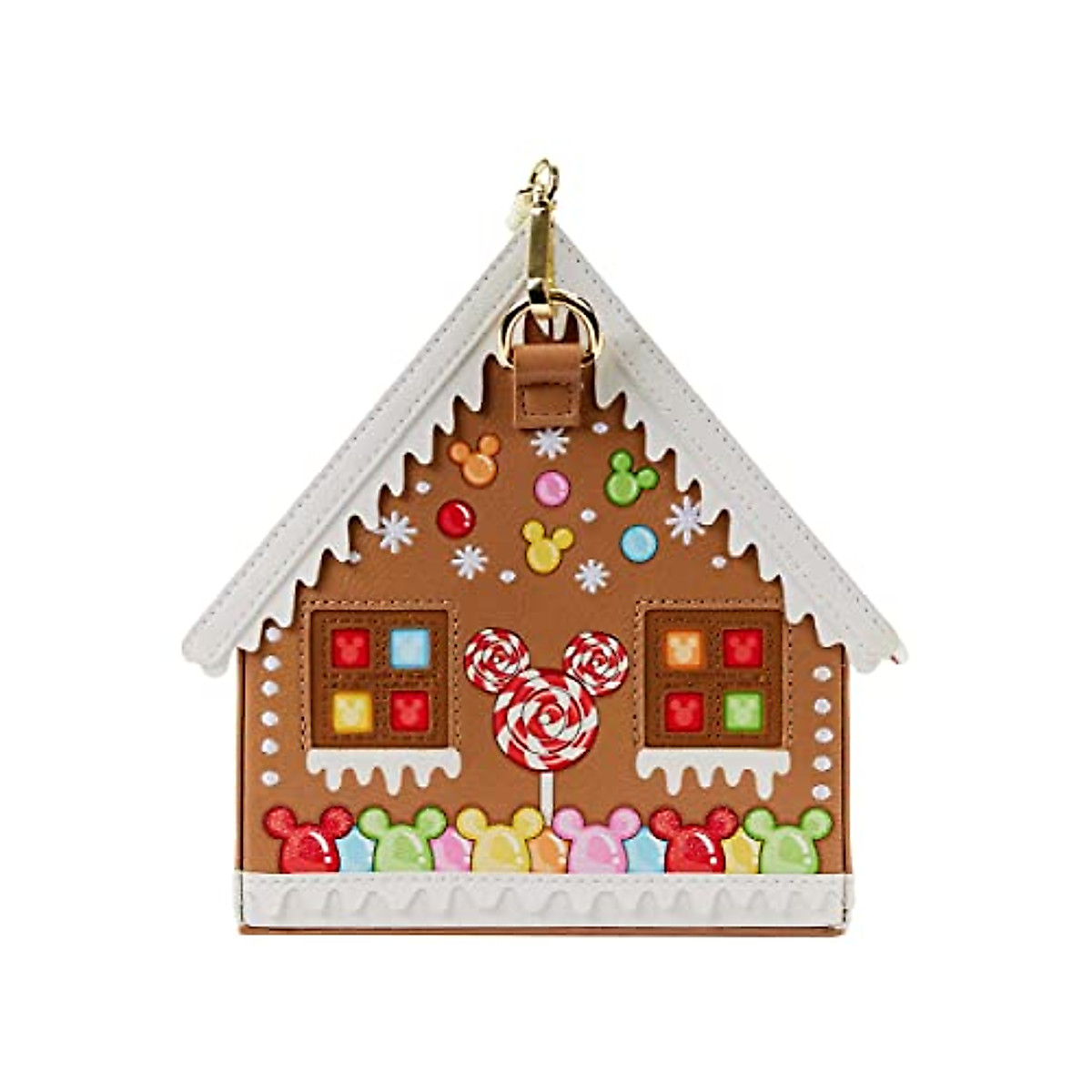 Loungefly Stitch Shoppe Minnie Gingerbread House Bag Standard