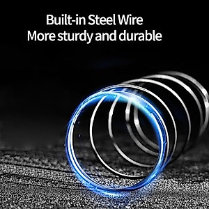 Humhold 80" Portable Air Conditioner Hose, Durable Built-in Steel Wire,5.9" Diameter Sturdy AC Exhaust Hose, Universal Counter-Clockwise Extender Hose, Extra Long Vent Tube Hose for Air Conditioner