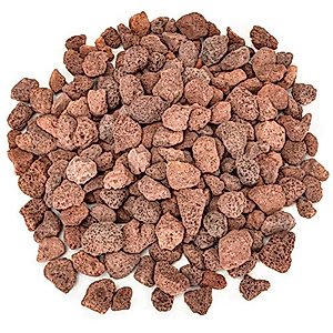 Stanbroil Red Lava Rock Granules for Gas Log Sets and Fireplaces - 10 lb.Bag(1"-2")