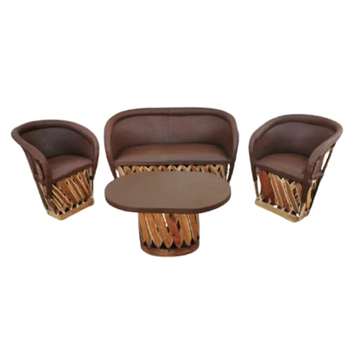 Living Room Furniture Equipal Handmade By Equipales San Jose Coffee Color Mexican Traditional Style Ideal for your home, house, garden, office, restaurant, hotel, bar, beach, living room, bedroom Equipales o Equipales