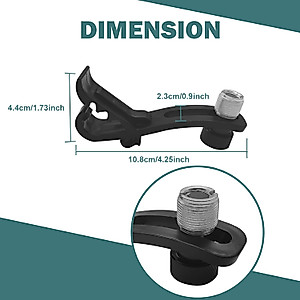 Boseen Shockproof Drum Rim Microphone Clip for Microphone Clamps Holder with Groove Gear(Pack of 4)