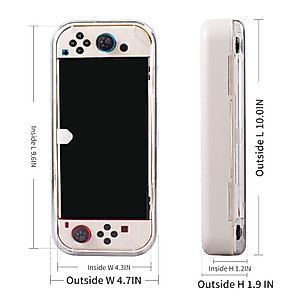 UYIYE Carry Case Compatible with Nintendo Switch/Switch OLED , Protective Hard Portable Travel Carry Case Brand new transparent carrying caseh,Perfect design, no odor, new experience (blue)