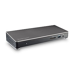 StarTech.com Thunderbolt 3 Dock - Dual Monitor 4K 60Hz TB3 Laptop Docking Station with DisplayPort - 85W Power Delivery Charging - 6-Port USB 3.0 Hub, SD 4.0, GbE, Audio - Windows & Mac (TB3DOCK2DPPD)