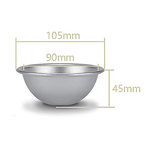 Zerodis 4Inch Semicircle Aluminum Cake Pan Hemisphere Cake Pan Sphere Cake Pan Baseball Cake Pan Sport Ball DIY Birthday Cake Pan