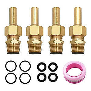 Swimming Pool Spa Brass Deck Jet Nozzle 590041 R0560400 Replacement for Zodiac Deck Jet Water Design-1/2 NPT,4 Pack