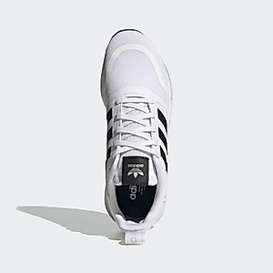 adidas Originals mens Smooth Runner Sneaker, White/Core Black/Dash Grey, 13 US