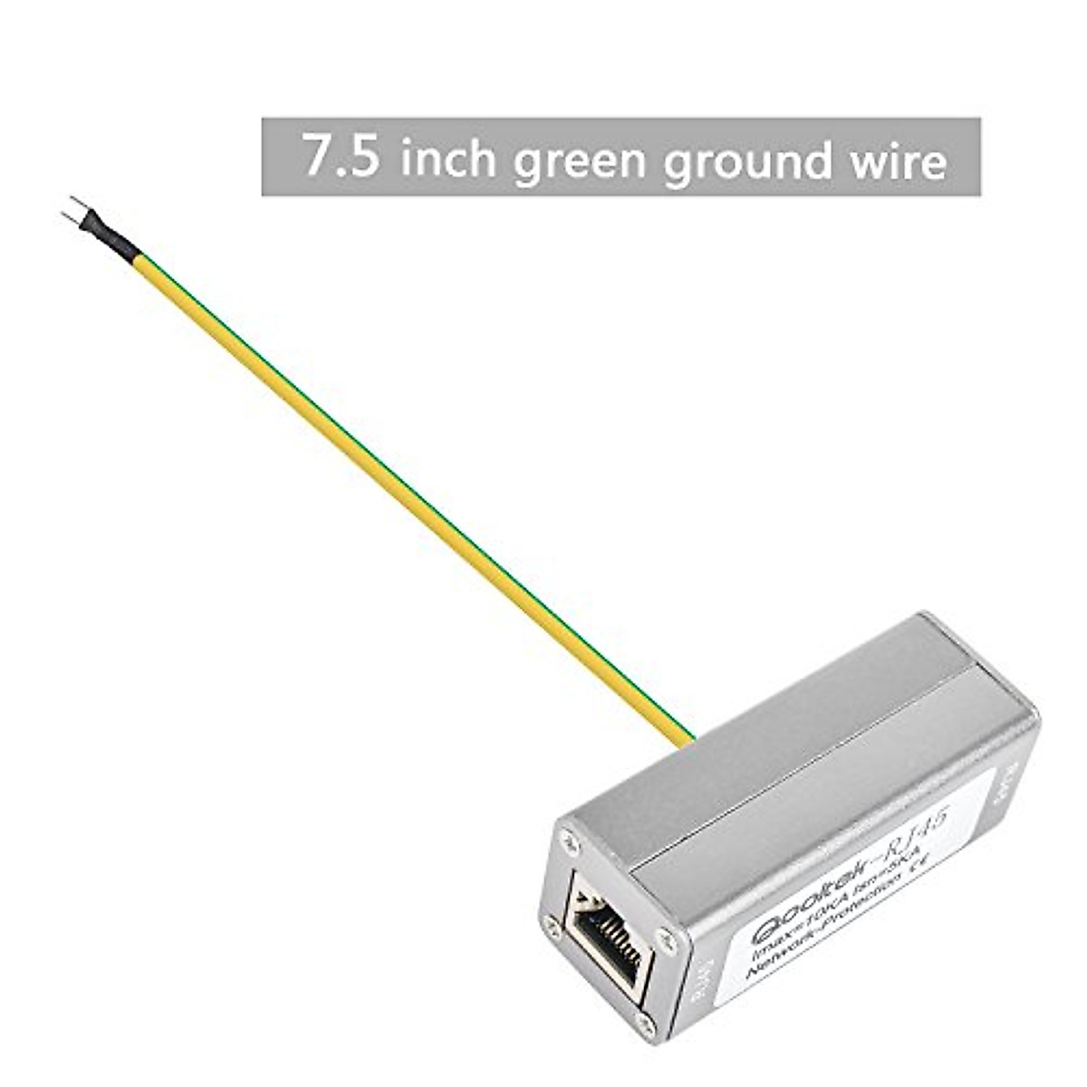 Qooltek ST-NET Ethernet Surge Protector for 10/100/1000 Base-T PoE+ Gigabit Modem Thunder & Lighting Protection ST-RJ45