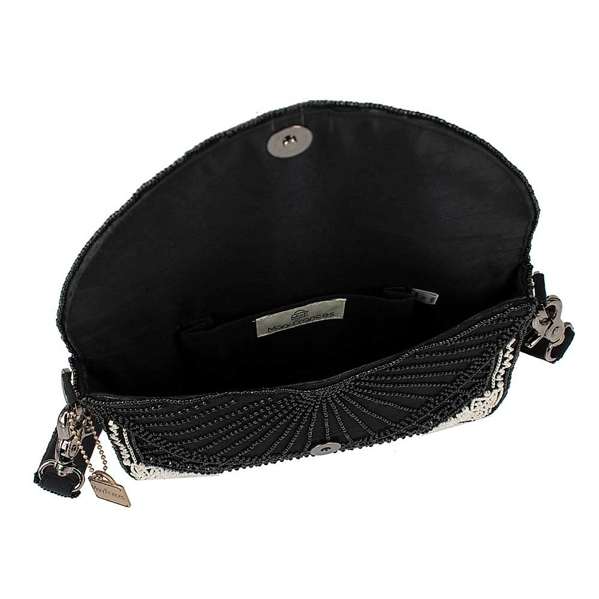 Mary Frances Back to Nature Shoulder Handbag, Black