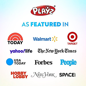 Playz 7pc Kids Play Tent with 1 Big Ball Pit for Babies, 3 Play Tunnel for Toddlers, and 3 Pop Up Tents Playhouse Bundle, Best Birthday Gift for Boys & Girls, Indoor & Outdoor Use Portable Play Center