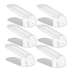 Shoe Slotz 6-Pack Space-Saving Storage Units in Ivory | As Seen on TV | No Assembly Required