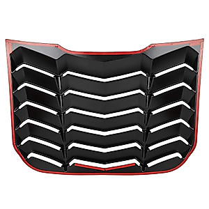 TeddyTT Rear Side Window Scoop Louvers Windshield Sun Shade Cover 3pcs Compatible with Ford Fusion 2013 2014 2015 2016 2017 2018 2019 2020