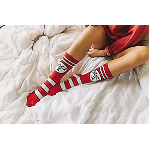 Cool Socks Novelty Crew Socks Women's Dr. Seuss Sock 1 Sock 2, Graphic Print, Large