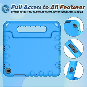 LTROP Kids Case for Samsung Galaxy Tab A7 10.4 Inch(2022/2020),Galaxy Tab A7 10.4 Case,Shockproof Convertible Handle Stand Case for Samsung Galaxy Tab A7 10.4(Model SM-T500/T503/T505/T507/T509), Blue