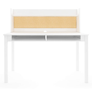 Martha Stewart Kids' Desk with Hutch and Chair by Guidecraft - Creamy White: Kids Wooden Study Table with Storage and Corkboard | Kids' Bedroom Furniture Set, Desk and Chair Set Ages 5-12