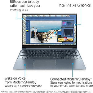 HP Pavilion 15.6'' FHD Touchscreen Business Laptop, 11th Gen Intel Core i7-1195G7 Processor, Windows 11 Pro, 32GB RAM, 1TB SSD, Wi-Fi, HDMI, Backlit Keyboard, Free 32GB USB