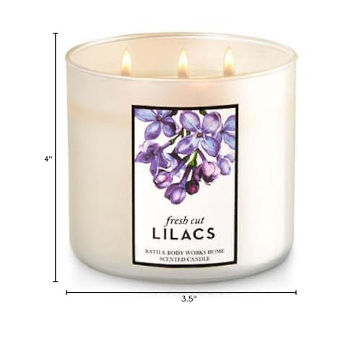 Bath & Body Works 3-Wick Candle in Fresh Cut Lilacs
