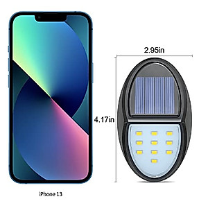 XINREE Solar Lights Outdoor Deck Lights, Solar Powered Fence Lights Outdoor Step Stair Lights,Solar Deck Lights Outdoor Waterproof Lamps for Wall Porch Pool Front Door Yard Stairs (8Pack x 10LED)