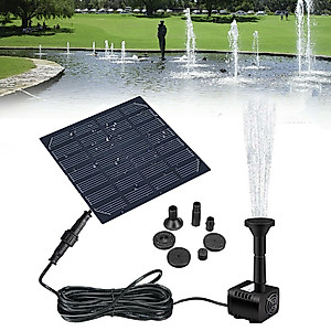 Hovico Solar Fountain - Panel Water Pump for Bird Bath Solar Panel Kit Outdoor Fountain for Outdoor Small Pond, Patio Garden and Fish Tank
