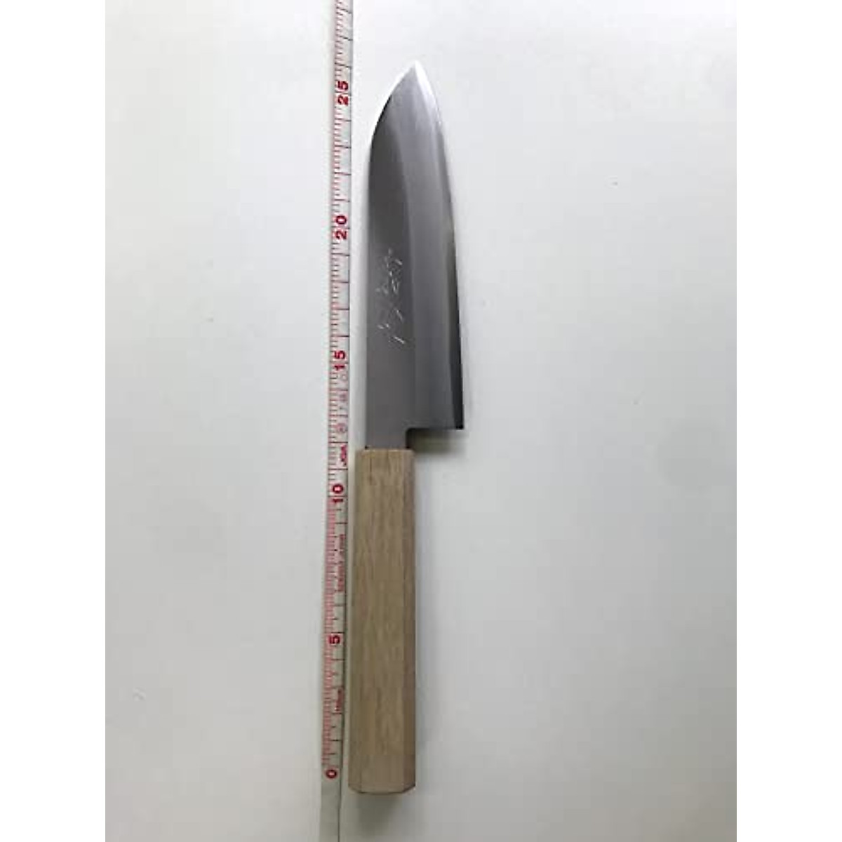 Goh Umanosuke Yoshihiro Small Santoku Knife, silver,brown