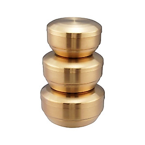 CHDHALTD Stainless Steel Bowls Double-Walled Insulated Soup Bowls,Rice Cereal Ice Cream Noodles Snacks Soup Bowls for Kids Children(S-No lid,Gold)