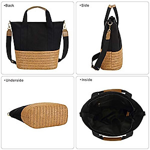 So'each Women's Handbag Excellent Nurse Tote Graphic Crossbody Shoulder Bag Black