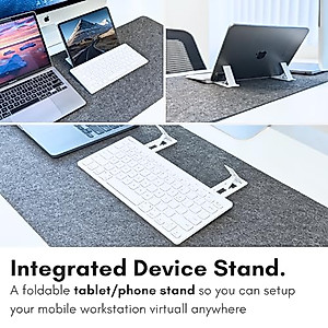 Macally Small Bluetooth Keyboard for Mac - Multi Device Wireless Keyboard for Mac Mini / Pro, Macbook Pro / Air, iMac, iPad, iPhone, PC Computer, Laptop - Compatible Apple Keyboard Wireless Compact
