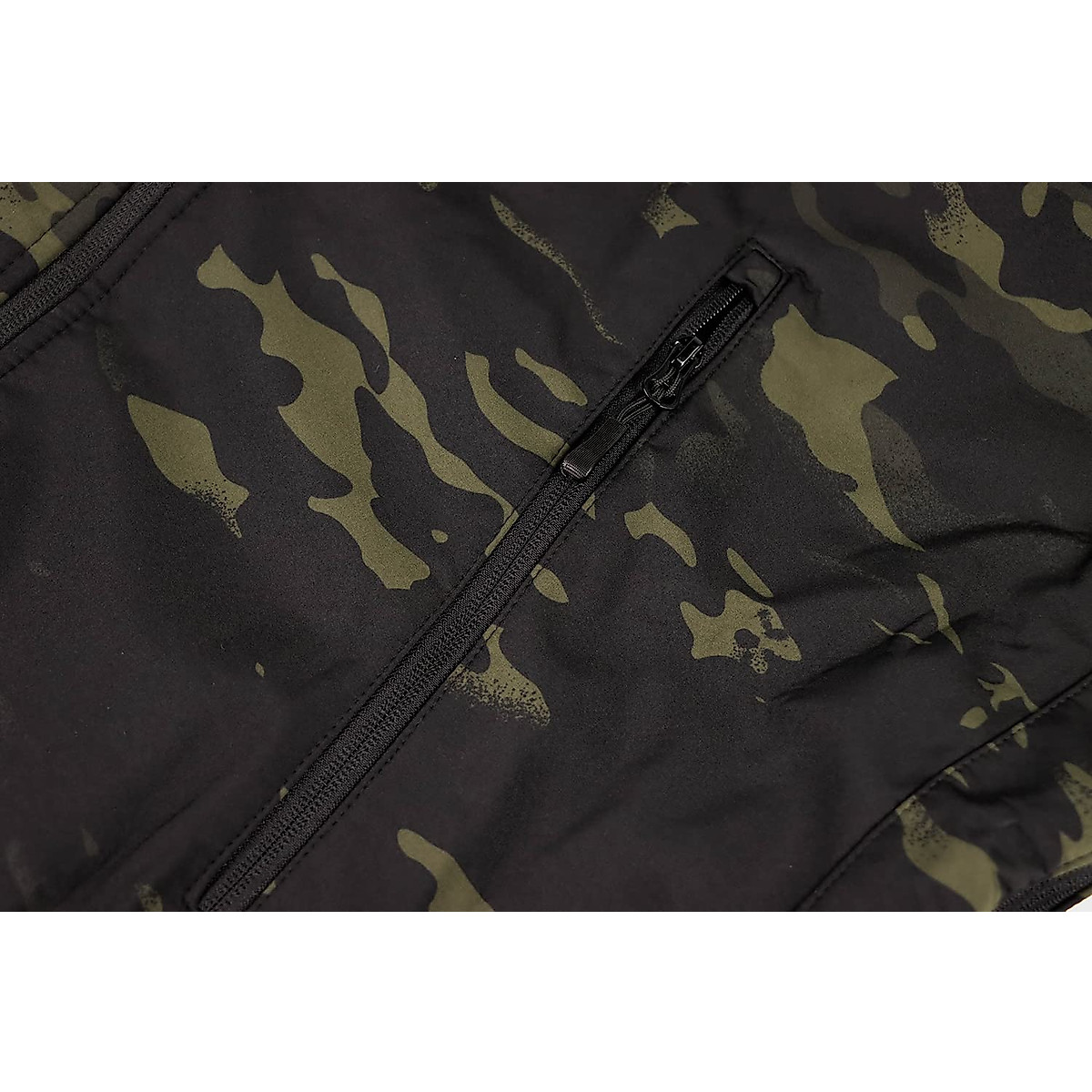 KQTFT Men's Tactical Jacket Softshell, US Medium, CN Large, Night Camo