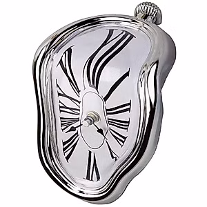 Creatov Decorative Dali Watch Melting Clock - Surrealistic Table Shelf Desk Fashion Melted Clock Salvador Dali Inspired Funny Home Decor Office Best Birthday Gift Idea