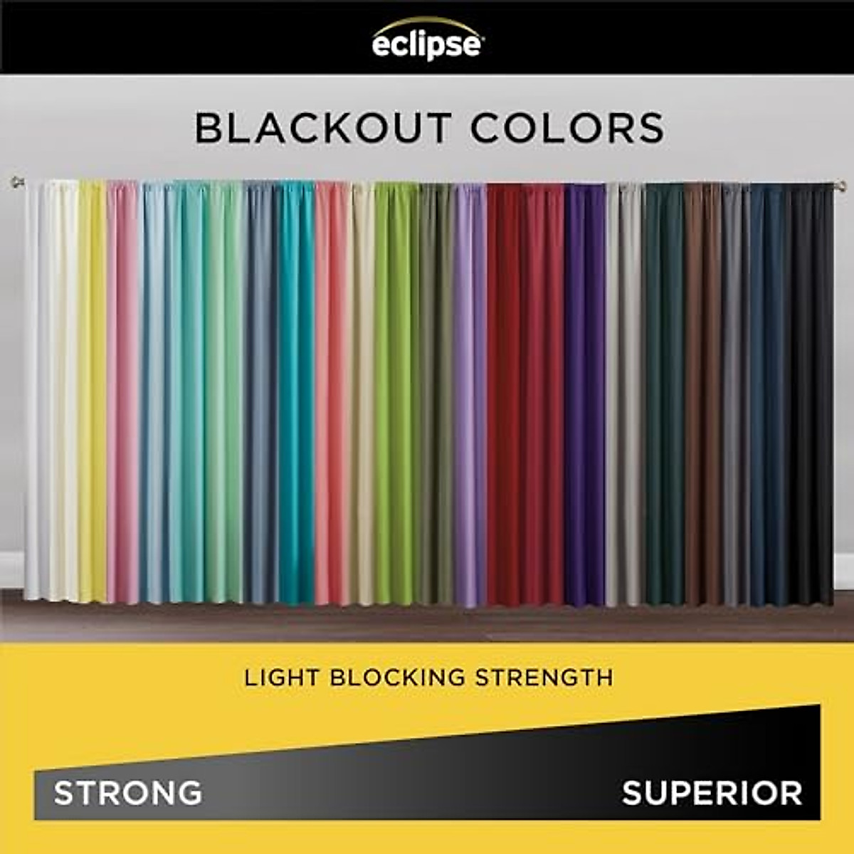 ECLIPSE Kendall Modern Blackout Thermal Rod Pocket Window Curtain for Bedroom or Living Room (1 Panel), 42 X 84, Raspberry