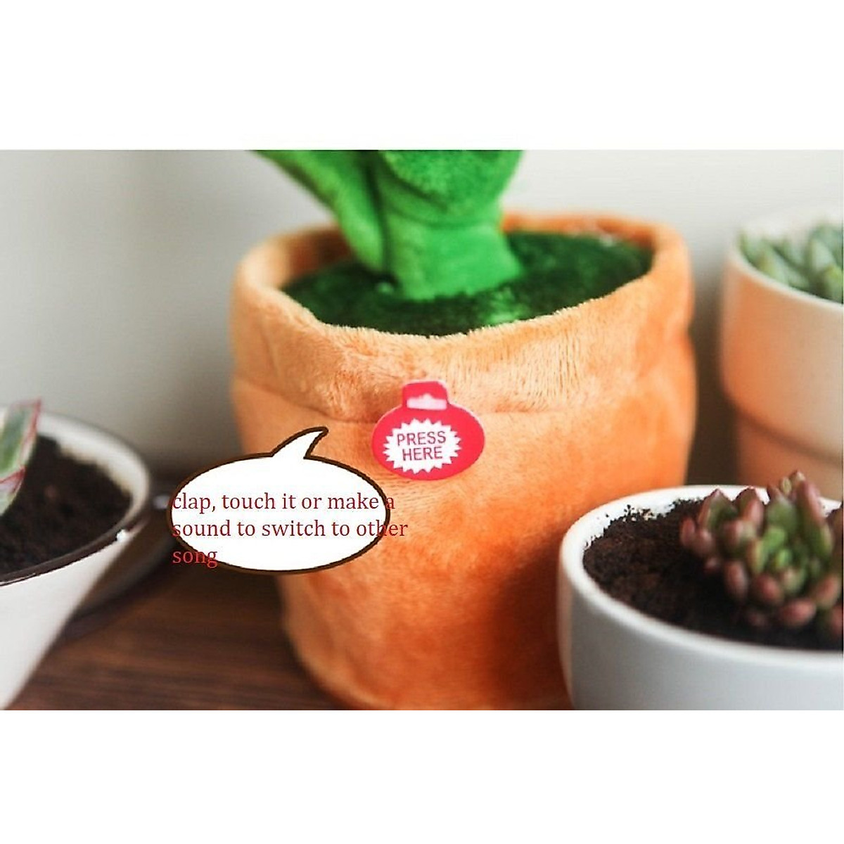 SKSTECH Musical Sing and Dancing Sunflower Soft Plush Funny Creative Saxophone Singing Toy (Pink)(Check Seller Name)