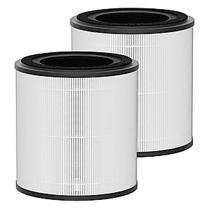 Skymechy 3389 HEPA and Carbon Filter Replacement Compatible with Bissell MYair+ and MYair HUB Air Cleaner Purifiers 2905A 3179A, Part Number 3389 2 Pack
