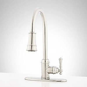 Signature Hardware 948399 Amberley 1.8 GPM Single Hole Pull Down Kitchen Faucet