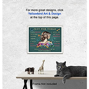 Inspiration Positive Affirmations Boho-chic Wall Art - New Age spiritual Hippie Motivational Wall Decor - Inspirational Quotes Saying - Encouragement Gifts for Women - Encouraging Wall Decor UNFRAMED