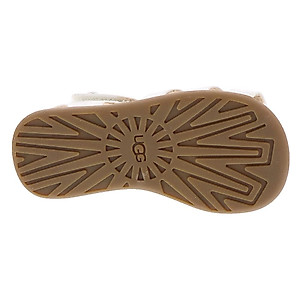 UGG Unisex-Child Kolding Sandal, White, 7