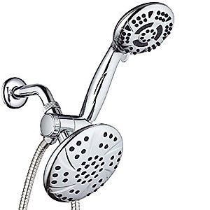 High Pressure 6-inch / 6-Setting Premium Rain Shower Head by AquaDance for the Ultimate Shower Spa Experience! Officially Independently Tested to Meet Strict US Quality & Performance Standards!