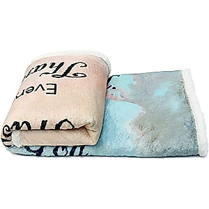 WISH TREE Christian Gifts for Women Sherpa Throw Blanket, Religious Get Well Soon Gifts for Women & Men with Inspirational Healing Thoughts & Warm Hugs, 60x80 Inches