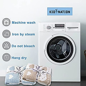 Kid Nation Baby Blankets for Girls Baby Boy Toddler Blanket Soft Baby Quilt Plush Crib Blanket Newborn Stroller Blanket Nursery Infant,Baby Llue,30 x 40 in