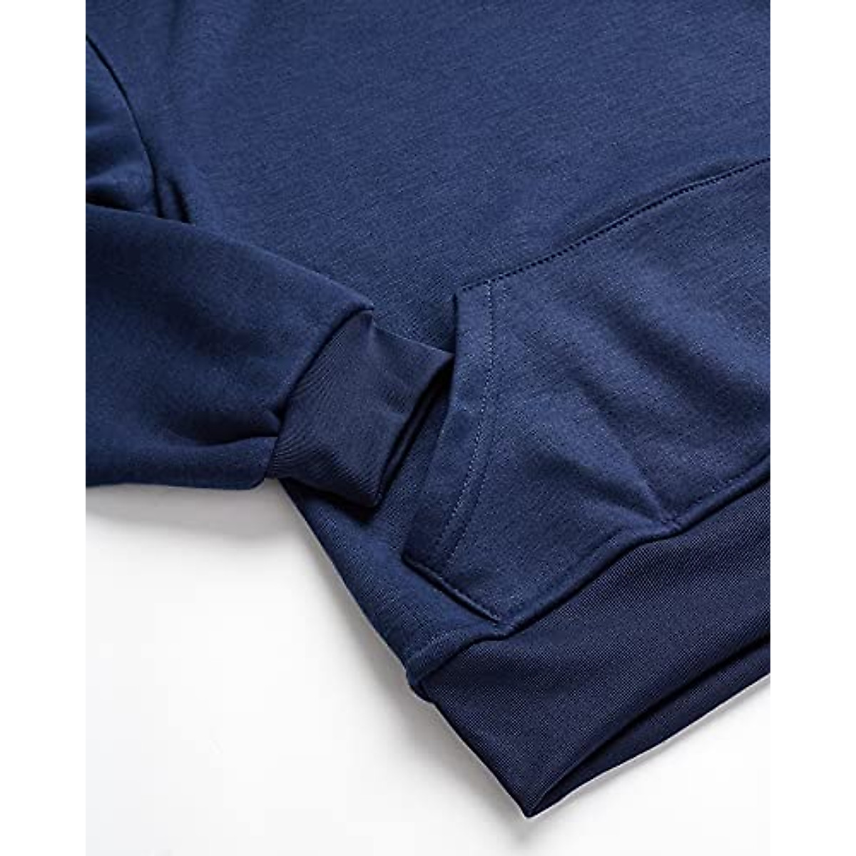 Quad Seven Boys' Fleece Jogger Set - 4 Piece Basic Solid Pullover Hoodie and Sweatpants (Size: 8-18), Size 8/10, Navy/Charcoal