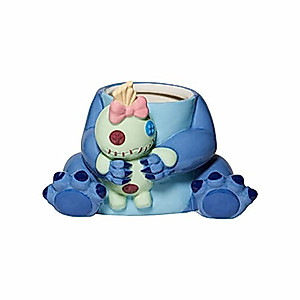 Enesco Disney Ceramics Lilo and Stitch Holding Doll Sculpted Cookie Jar Canister, 11 Inch, Multicolor