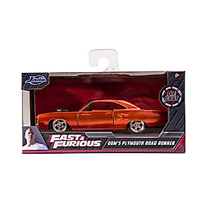 Fast & Furious 1:24 Dom's Plymouth Road Runner Die-cast Car, Toys for Kids and Adults(Copper)