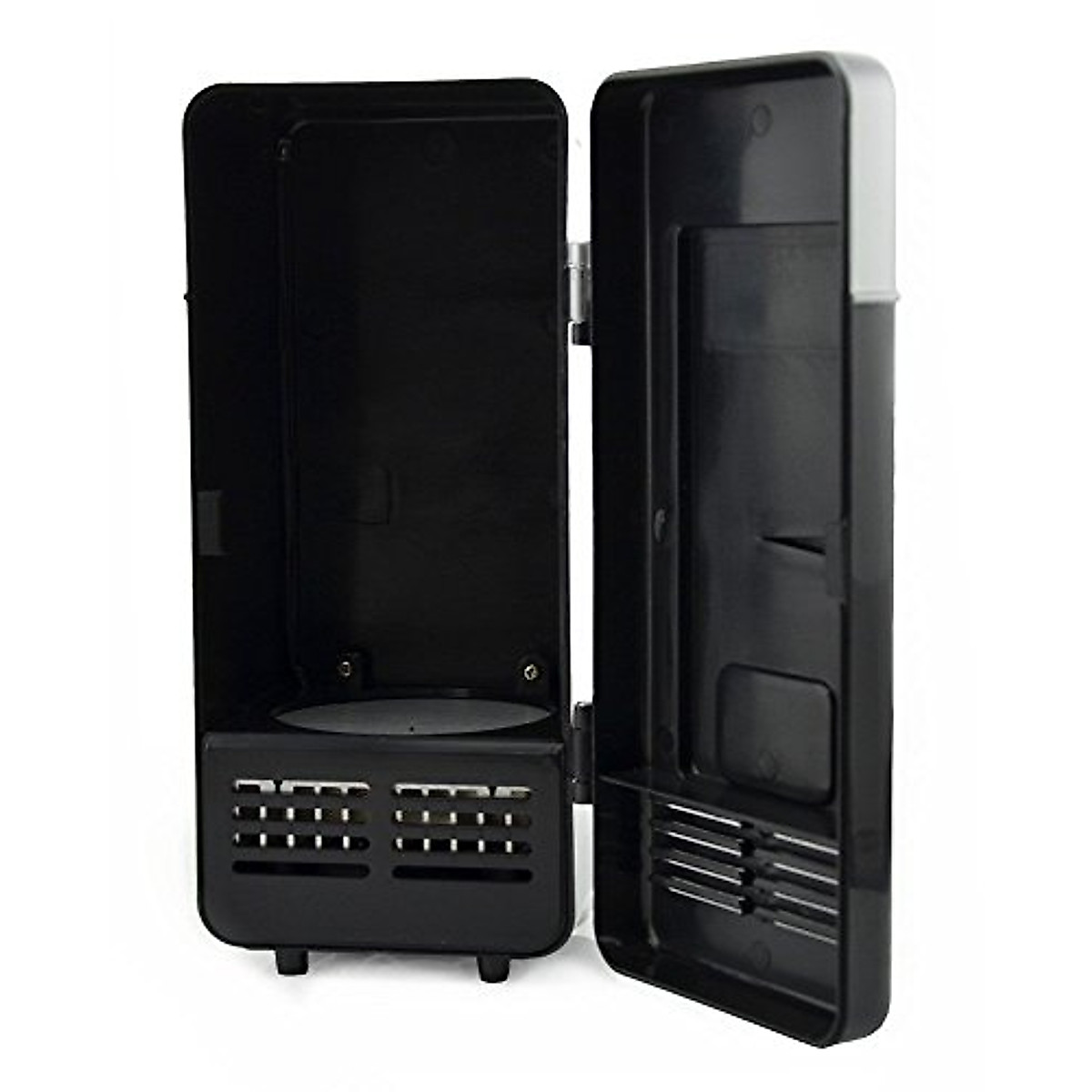 ThreeH New Mini Red USB Fridge Cooler Beverage Drink Cans Cooler/Warmer Refrigerator for Laptop PC Computer Black H-UF05Black