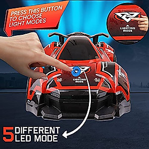 Liberty Imports Buggy Remote Control Race Car Kids- 2.4 GHZ Fast Stunt RC Race Car Toy LED Light Racer with Smoke, Rechargeable Battery Race Car Mist Boys Fog Racer