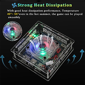 Retro Game Console, Video Game Console with 2 Classic Controllers, 70,000 Games and 50 Emulators, Classic Mini Console, Android System and HD Output, Birthday Gifts Choice for Children/Adults