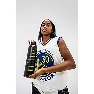 BLACC Bottle Officially Licensed NBA Golden State Warriors Stainless Steel Insulated Water Bottle | 25oz Basketball Thermos