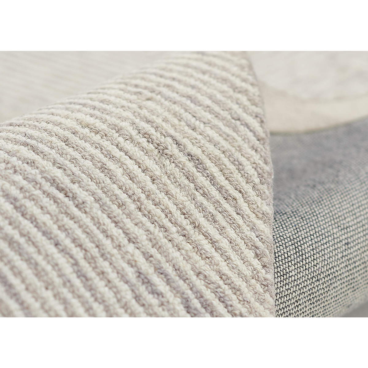 Momeni Charles Wool Hand Tufted Contemporary Indoor Area Rug, Taupe, 5' X 8'