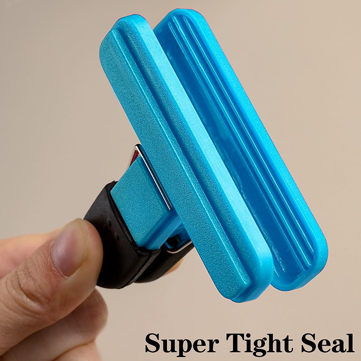 20 PCS Food Clips Bread Bag Clips for Food Storage with Air Tight Seal Grip, Squeeze and Lock Bread Bag Clips, Plastic Bag Closure Clips, Chip Clips, Snack Clips, Plastic Heavy Seal Grip