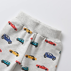 Elspilit Toddler Baby Boy Clothes Animal Style Long Sleeve Tops Sweatsuit Pants Outfits Set (Grey, 18-24 Months)