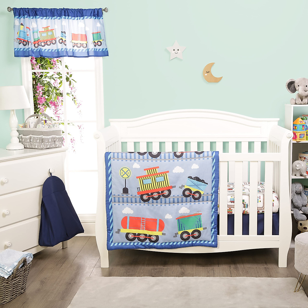 EVERYDAY KIDS Nursery Window Valance - Choo Choo Train